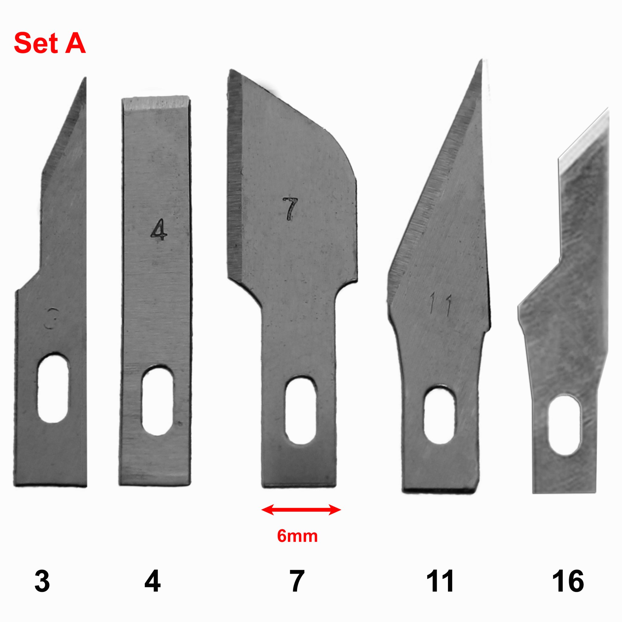 5 x Blades Set A for Craft Hobby Scrapbooking – Craftless